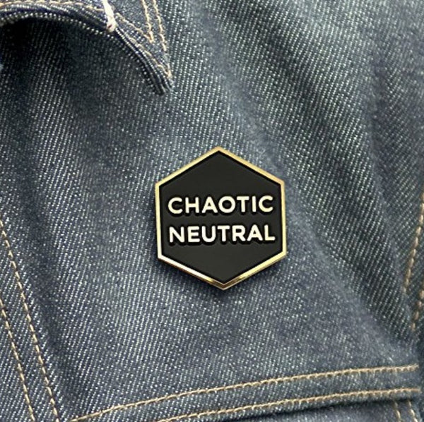 Chaotic Neutral Enamel Lapel Pin - Masters and Magic™